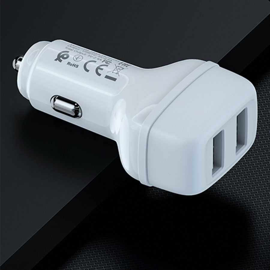 Автомобильное зарядное устройство HOCO Z36 Leader, 2xUSB с Кабелем USB ...